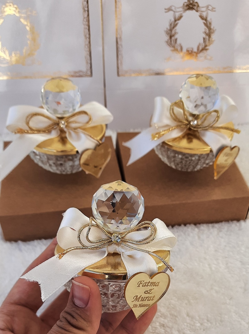 Personalized Wedding Favors for Guests Crystal Glass Turkish - Etsy