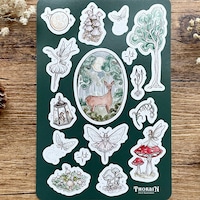 Cottagecore Village Sticker, Whimsical Landscape Sticker, Cute House ...