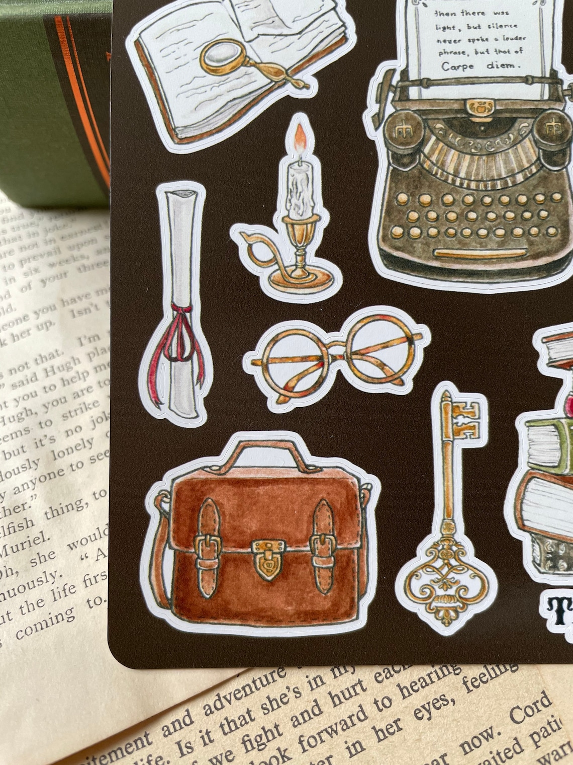 Dark Academia Sticker Sheet Dark Academia Journal Sticker - Etsy