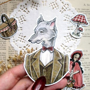 Red Riding Hood Sticker Set Fairytale Stickers, Waterproof Vinyl ...