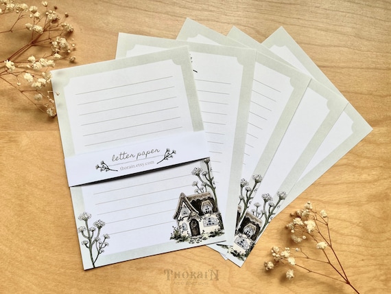 Cottagecore Letter Paper Sheets Aesthetic Letter Writing Set | Etsy Canada