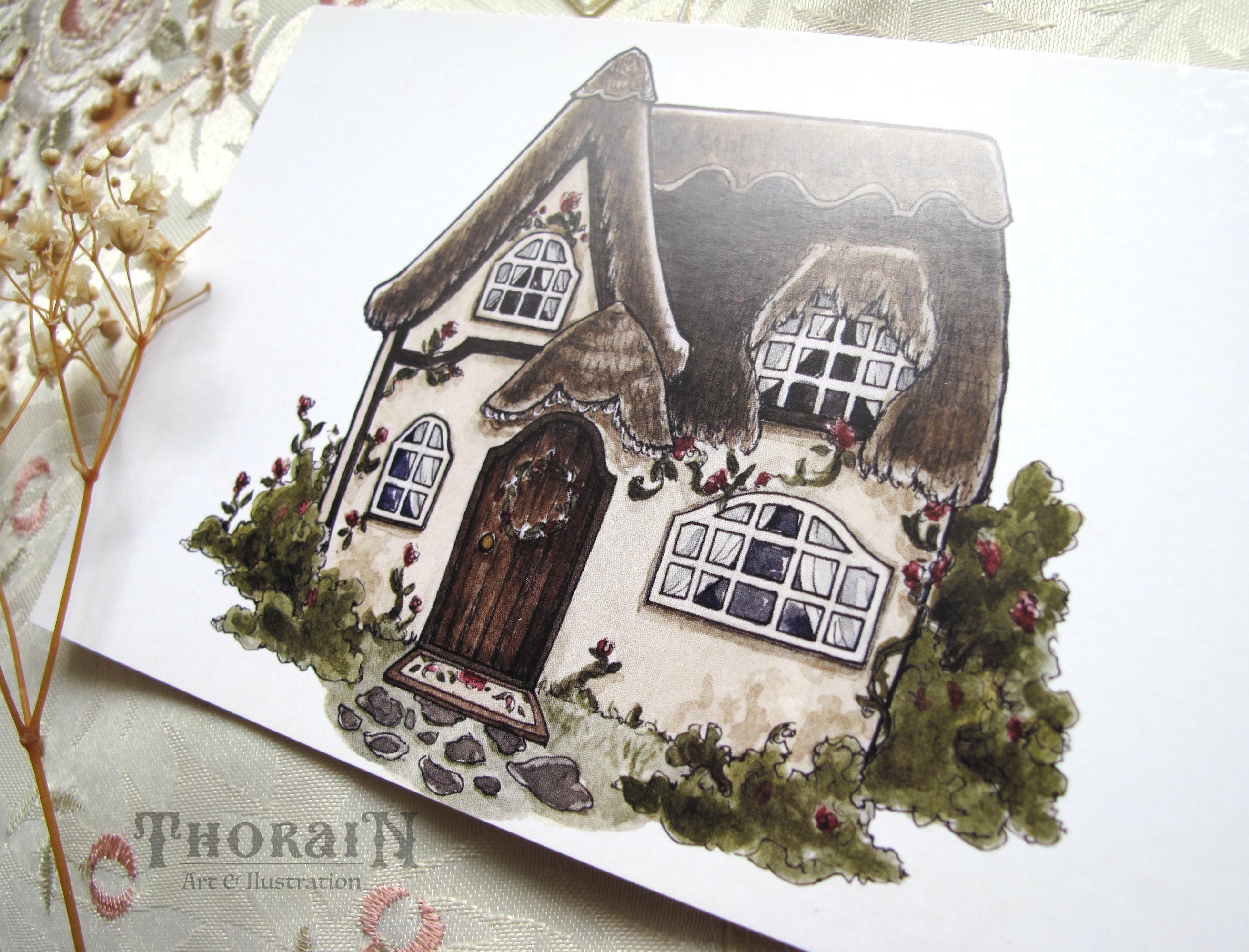 Cottage Postcard Aesthetic Cottagecore Stationery - Etsy Canada