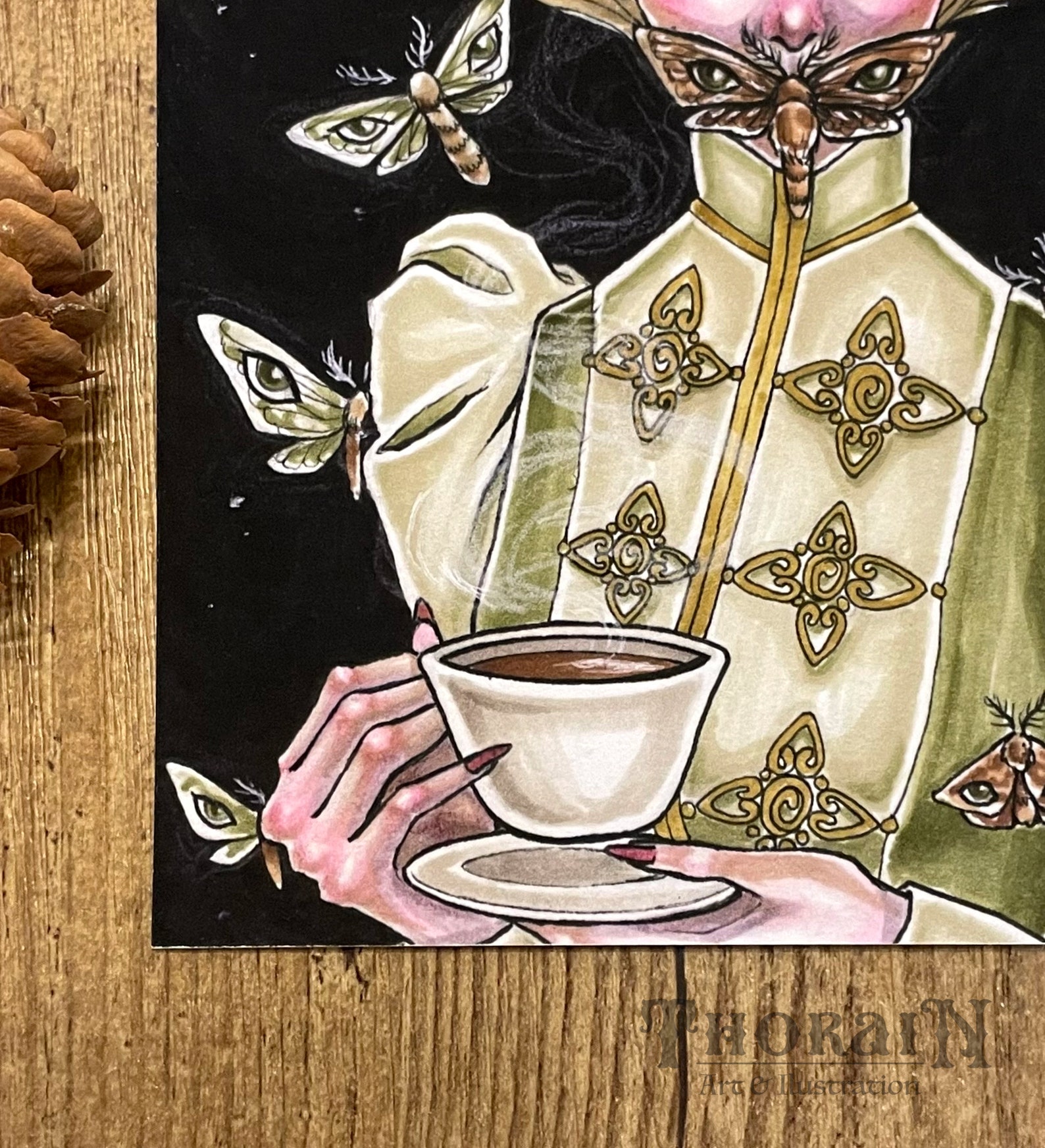 Gothic Victorian Lady Art Print Dark Wall Decor Witchy - Etsy