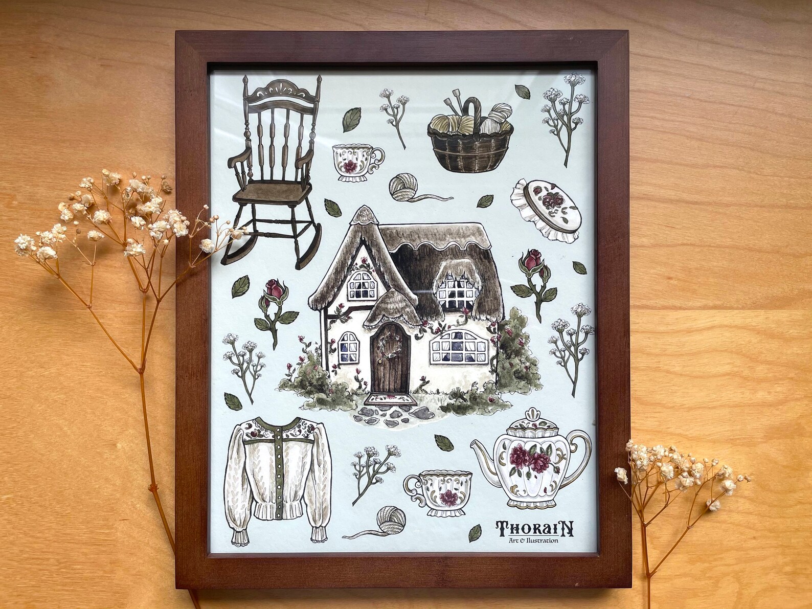 Cottagecore Art Print Cozy Cottage Wall Art Cottagecore - Etsy