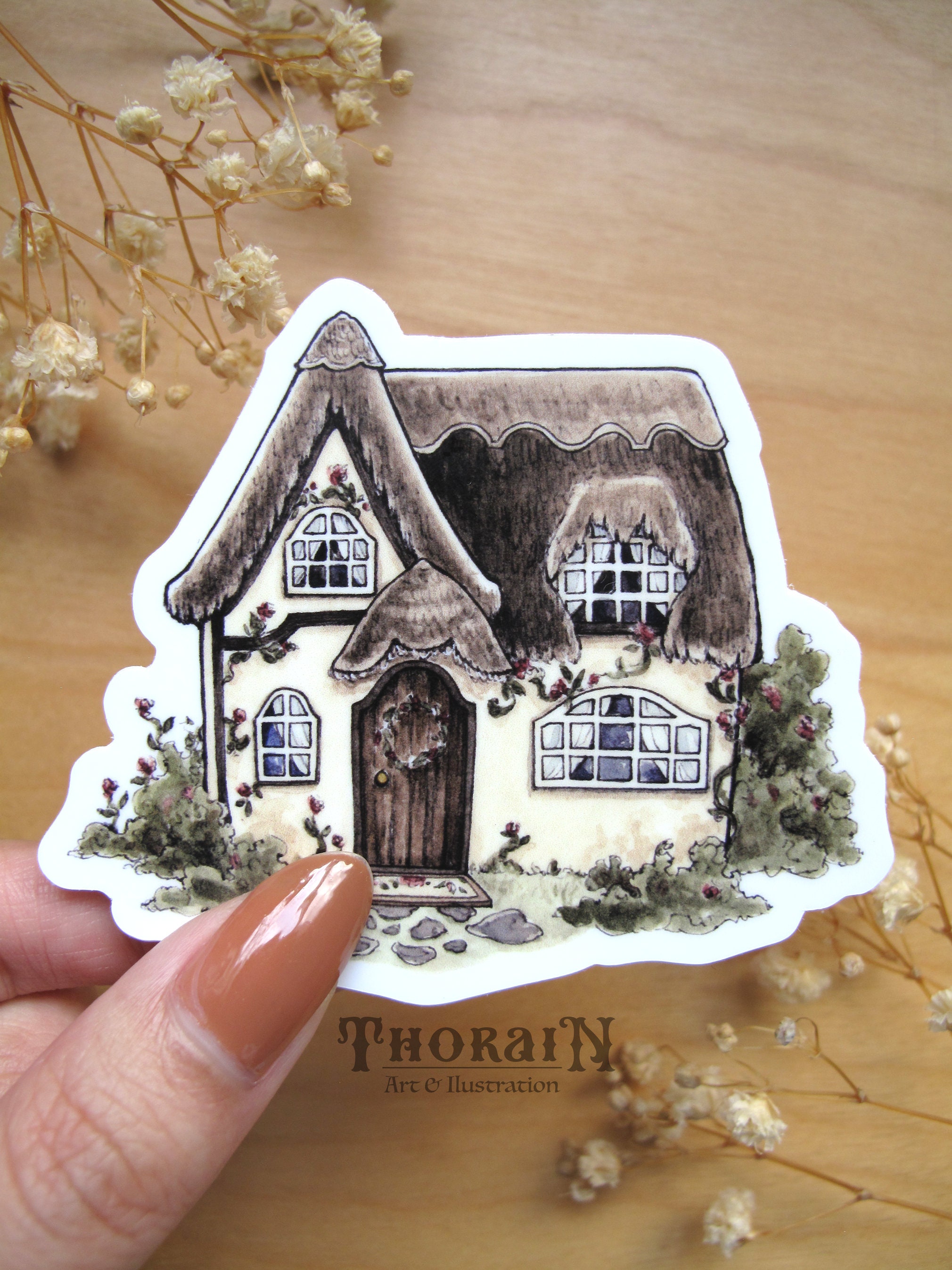 Cozy Cottage Sticker Aesthetic Cottagecore Stationery - Etsy