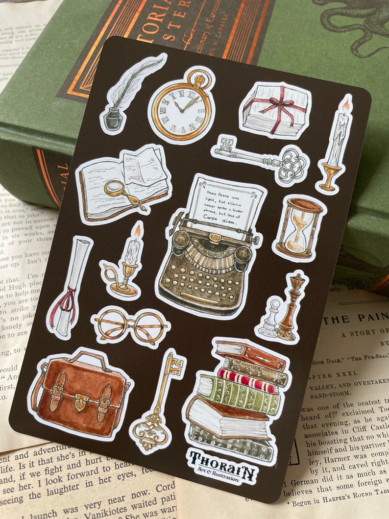 Dark Academia Sticker Sheet Dark Academia Journal Sticker - Etsy Canada