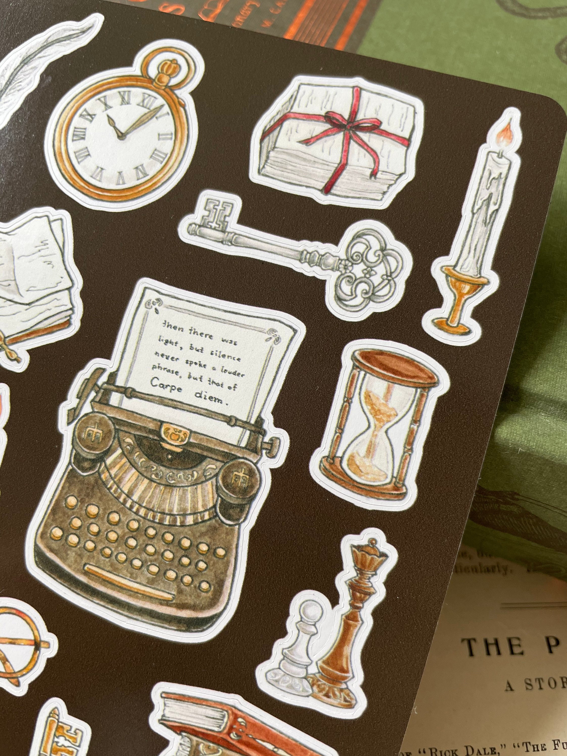 Dark Academia Sticker Sheet Dark Academia Journal Sticker - Etsy Canada