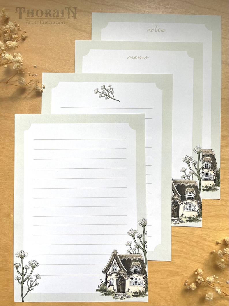 Cottagecore Letter Writing Set | Aesthetic Fairytale Letter Paper ...