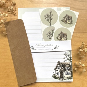 Cottagecore Letter Writing Set Aesthetic Fairytale Letter Paper ...