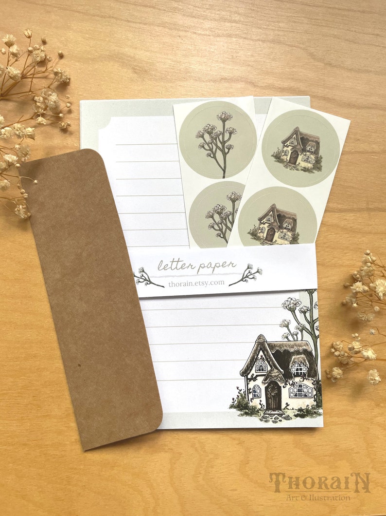 Cottagecore Letter Writing Set Aesthetic Fairytale Letter | Etsy Canada