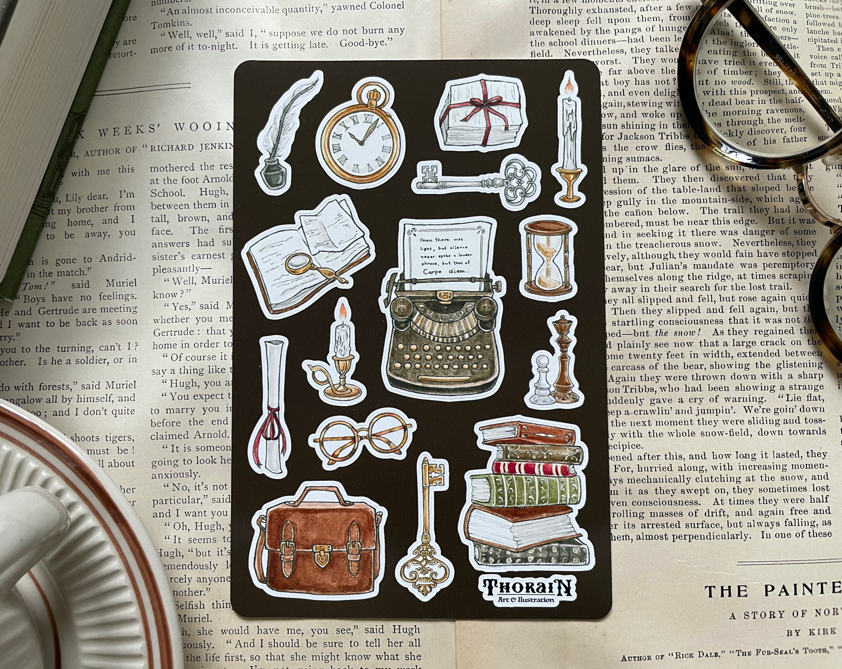 Dark Academia Sticker Sheet Dark Academia Journal Sticker - Etsy Canada