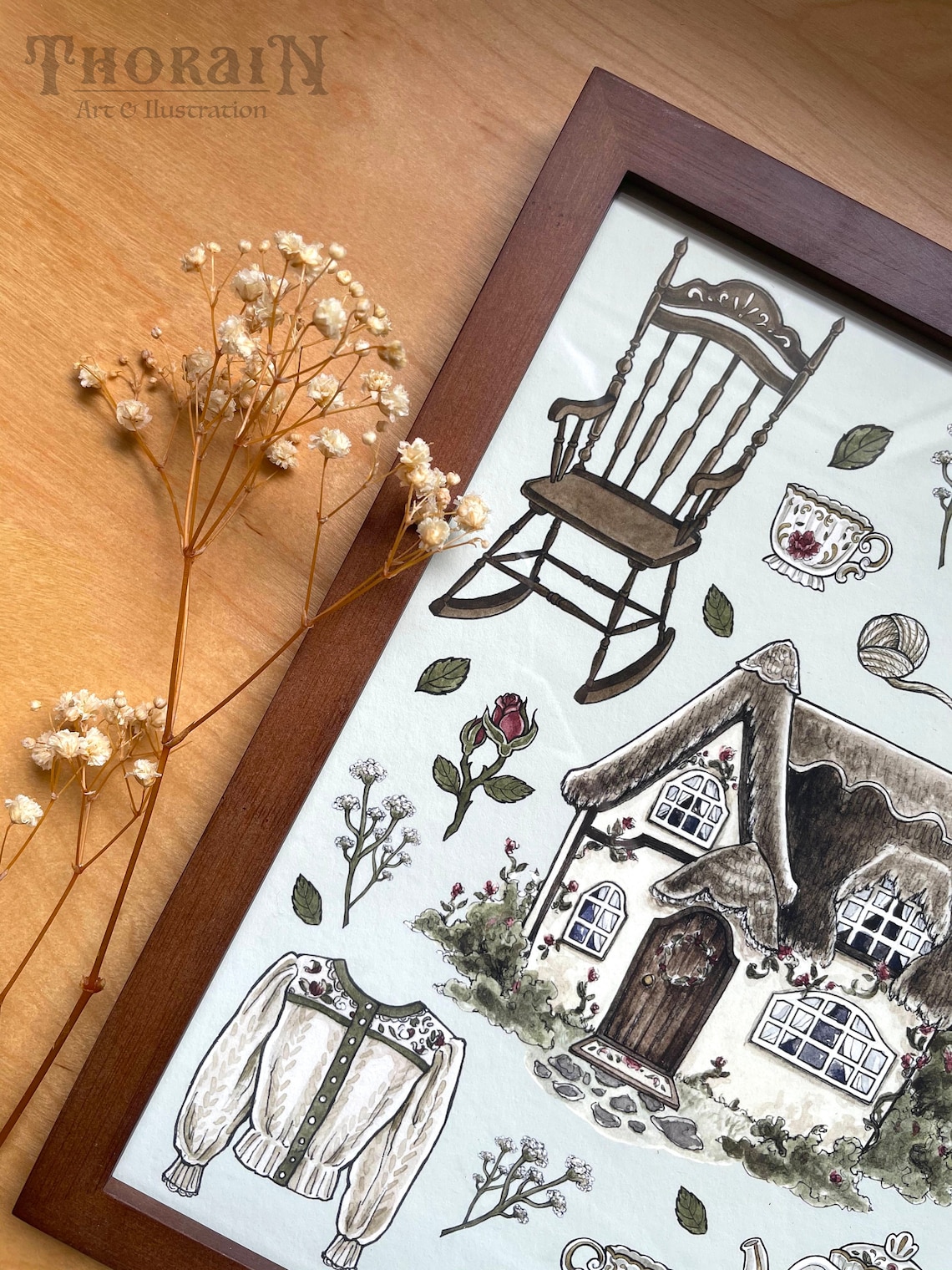 Cottagecore Art Print Cozy Cottage Wall Art Cottagecore - Etsy