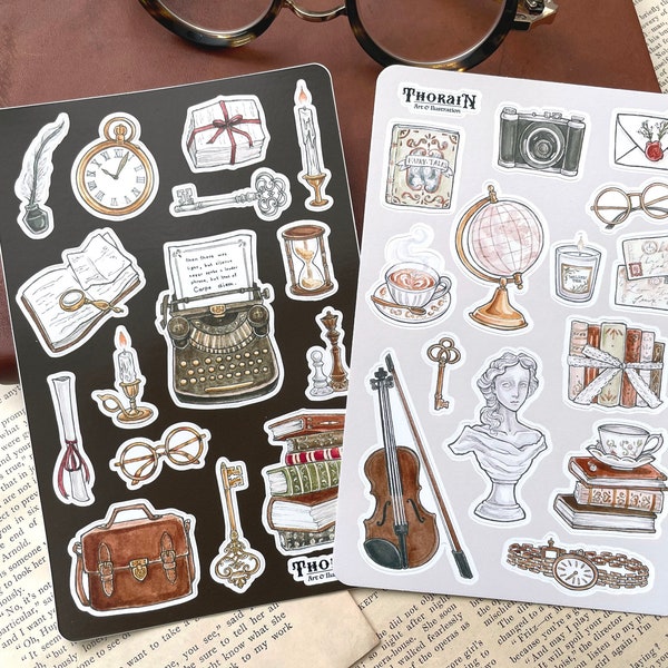 Dark Academia Stickers - Etsy