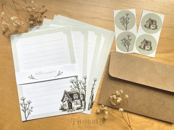 Cottagecore Letter Writing Set Aesthetic Fairytale Letter - Etsy