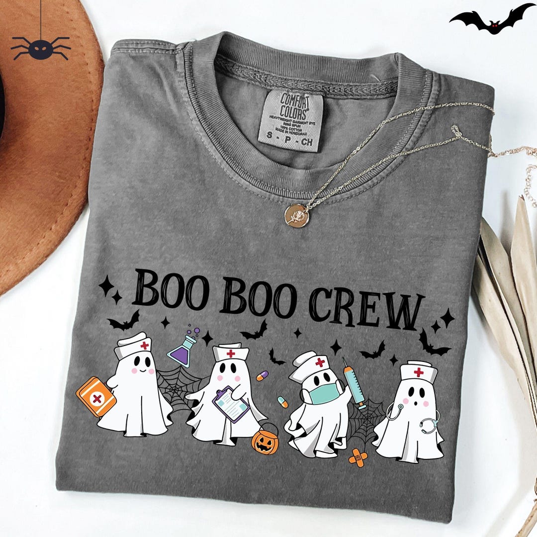 Boo Boo Crew Halloween Nurse Shirt: Spooky Medical Tee - Etsy