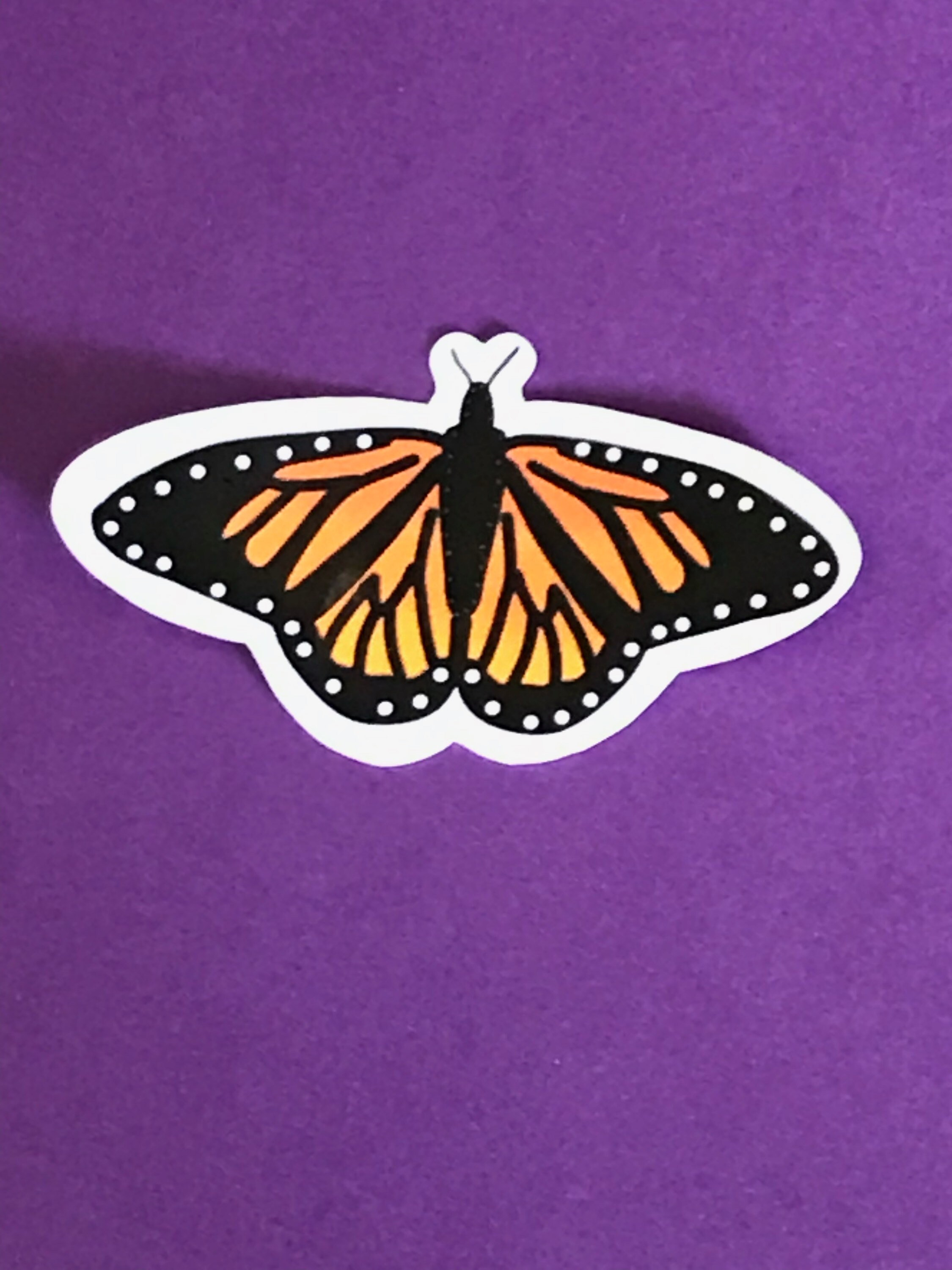 8 waterproof orange stickers pack or individual | Etsy