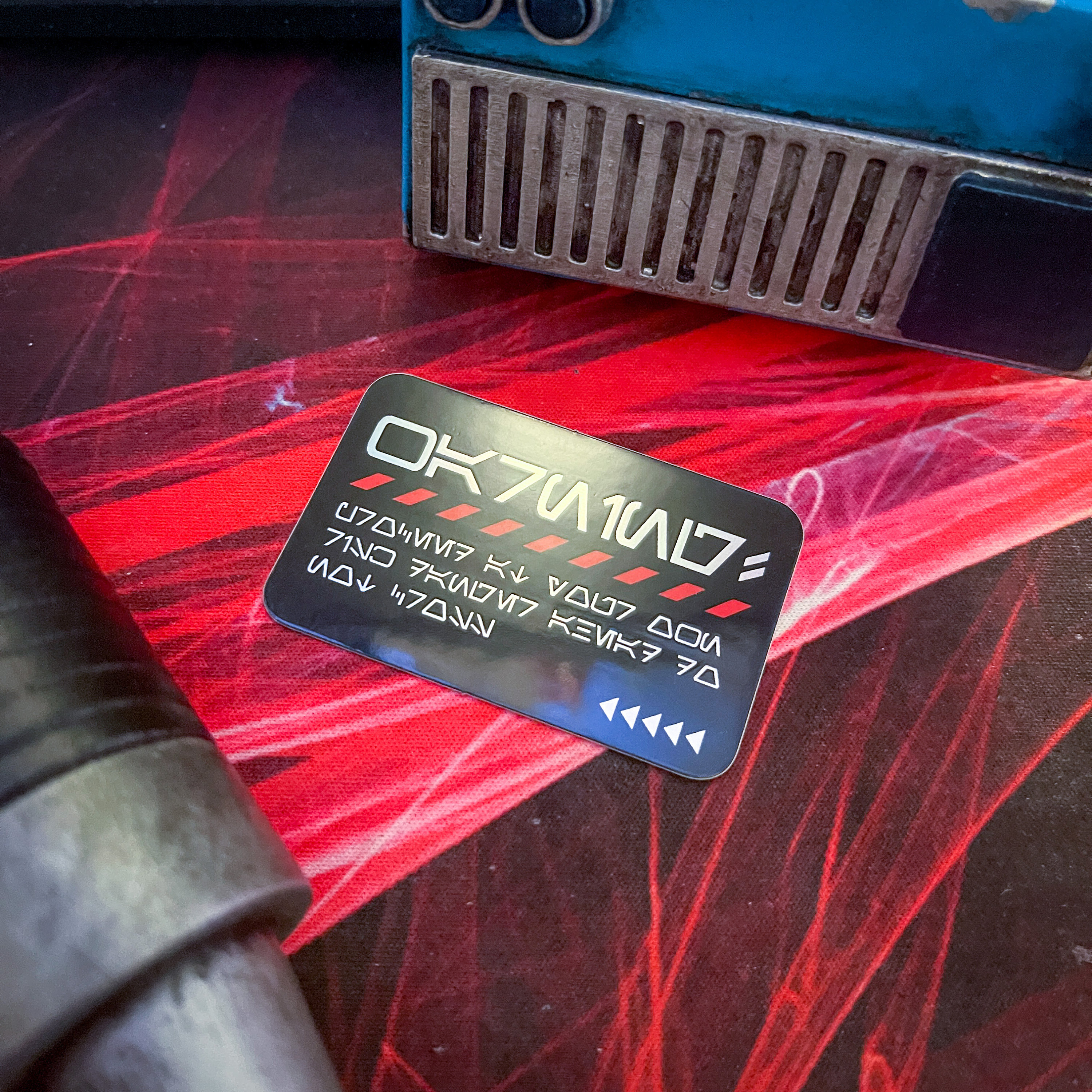 Warning Proceed at Your Own Risk Aurebesh Holographic Sticker | Etsy