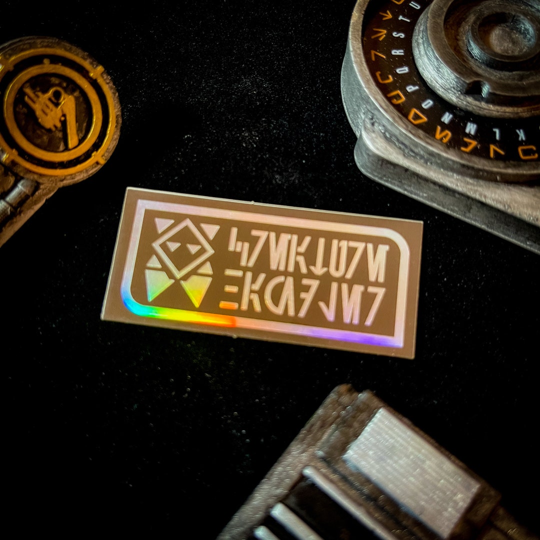 Creature Handler Aurebesh Holographic Sticker - Etsy