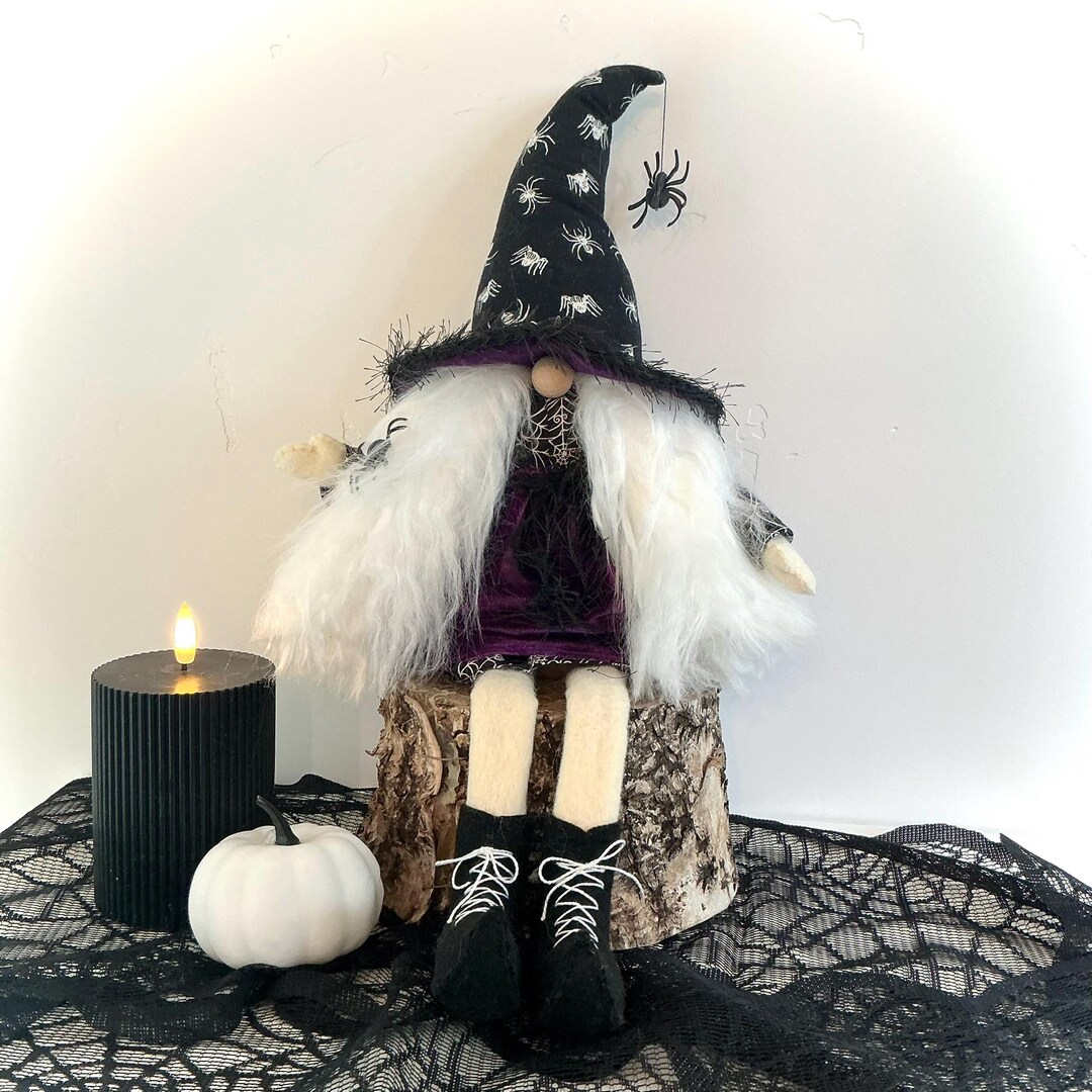 16-inch Handmade Autumn Witch Gnome: Seraphina Moonwillow - Rustic ...