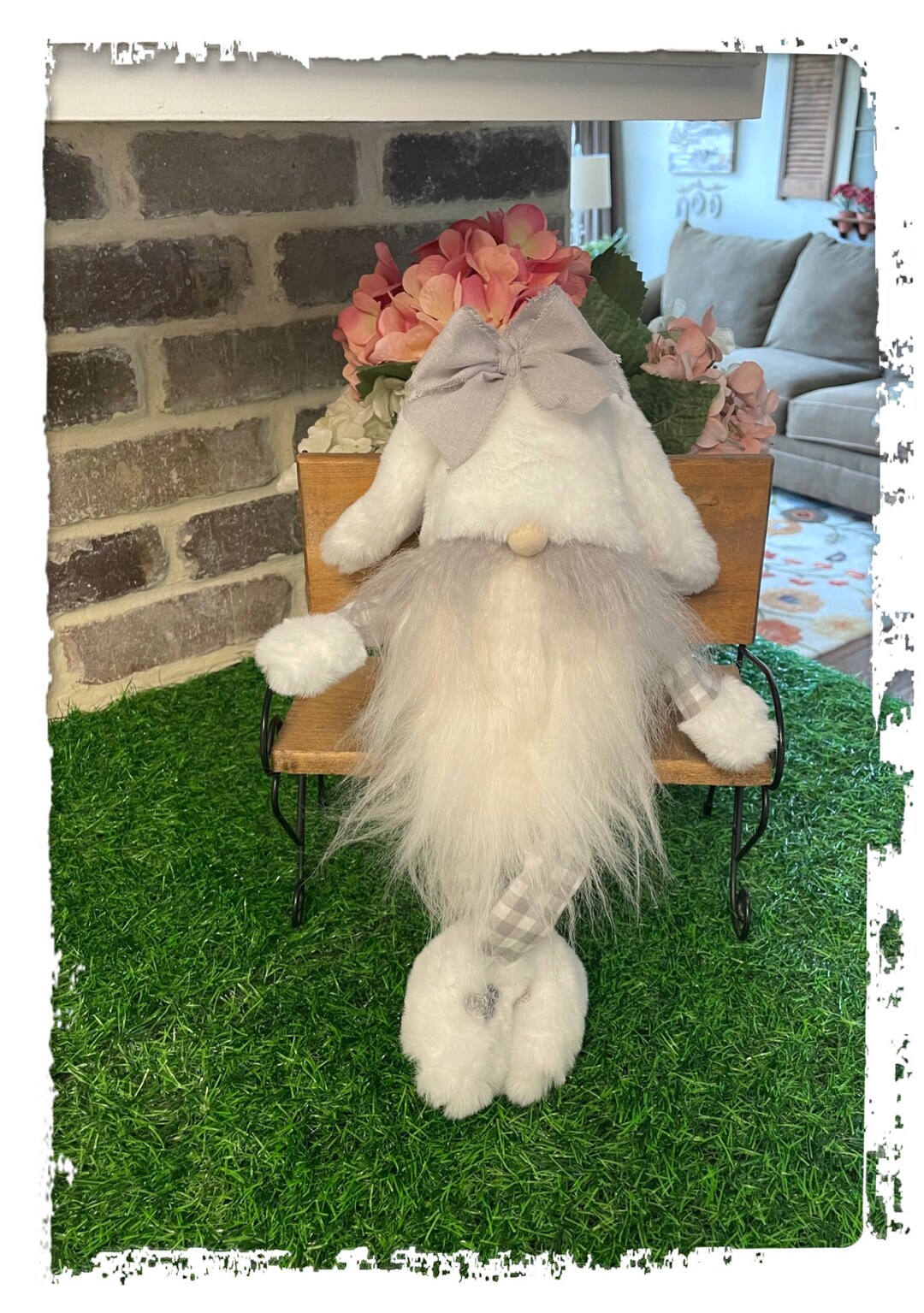 Cottagecore Bunny Gnome, Easter Gnome, Floppy Eared Rabbit Gnome ...