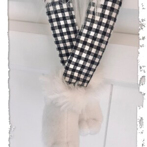 Farmhouse Bunny Gnome, Rabbit Gnome, Black and White Decor, Easter ...