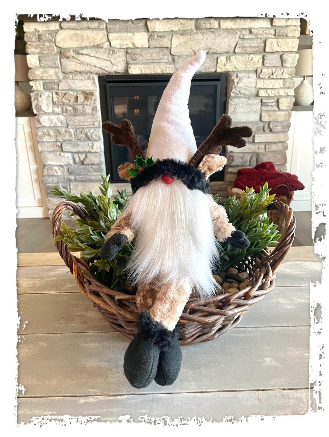 Rudolph the Red Nosed Reindeer Gnome, Christmas Gnome, Christmas ...