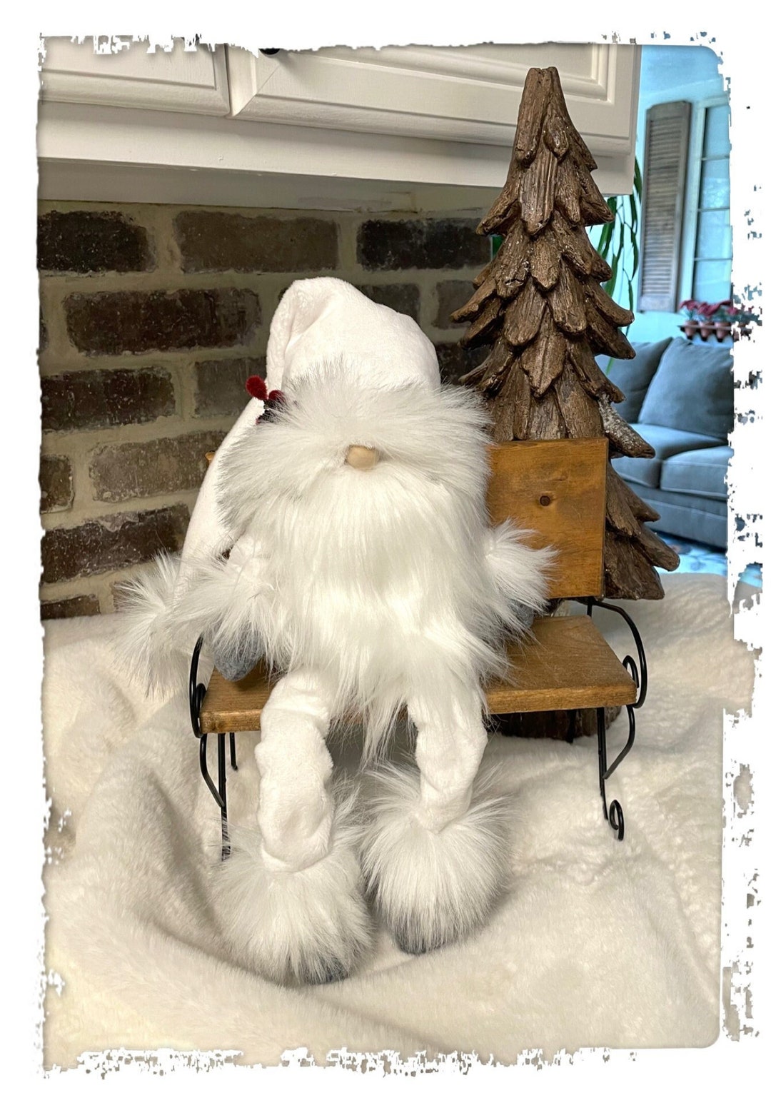 Scandinavian Snow White Gnome, Winter Decor, Minimalist Christmas ...