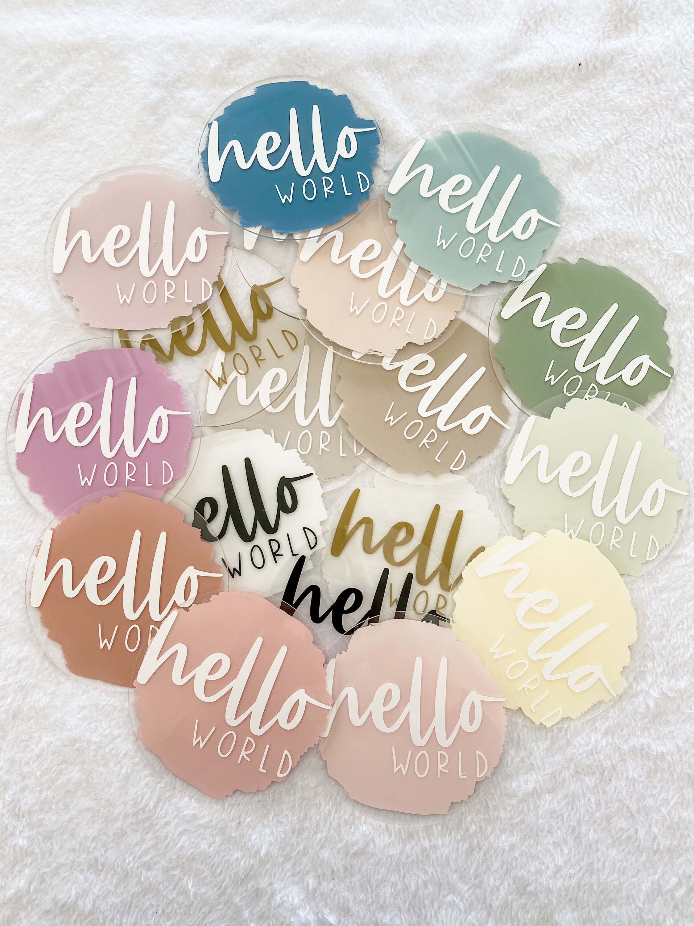 Acrylic Baby Monthly Milestone Markers / Monthly Photo Props / | Etsy