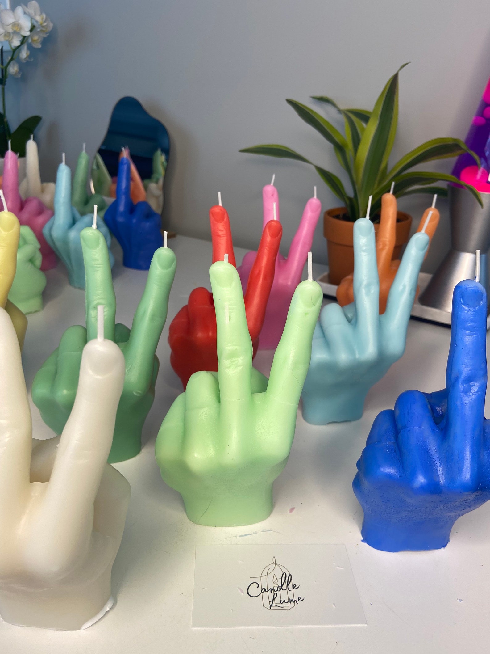 Peace Sign Candle / Hand Gesture / Peace Candle / Peace and - Etsy