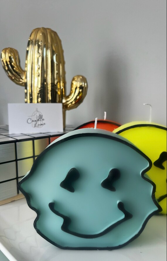 Goofy Candle / Smiley Face Candle / Faded Candle / Funny - Etsy