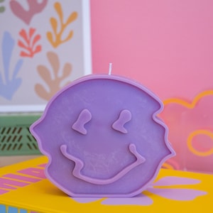 Goofy Smiley Face Candle: Edgy Home Decor - Etsy
