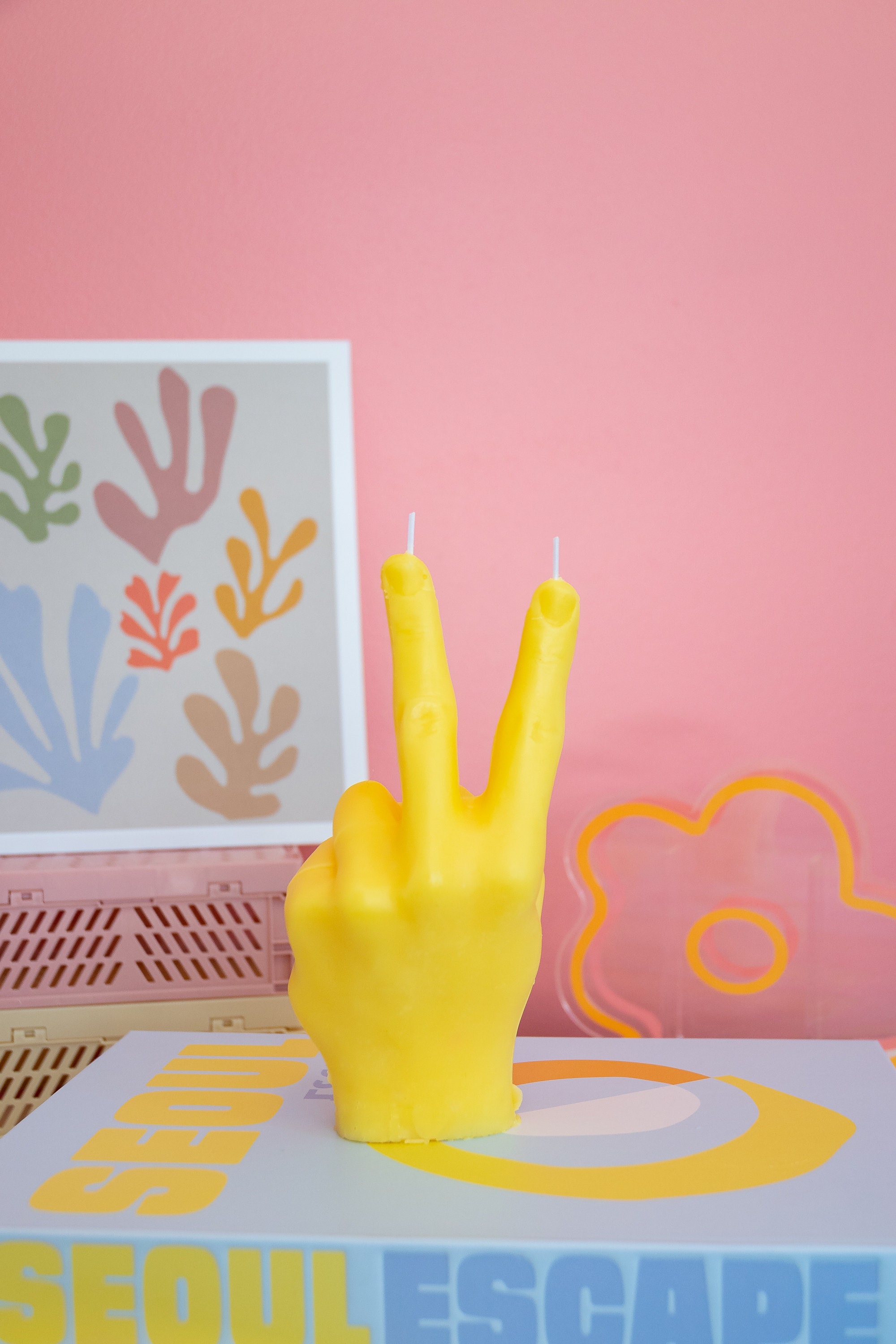 Peace Sign Candle / Hand Gesture / Peace Candle / Peace and - Etsy