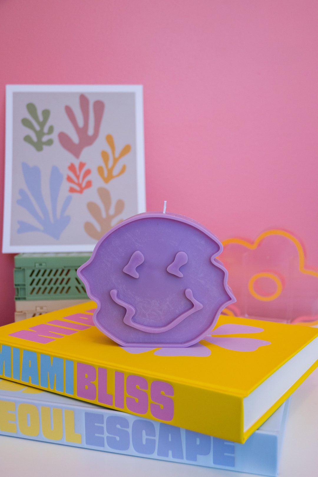 Goofy Candle / Smiley Face Candle / Faded Candle / Funny - Etsy