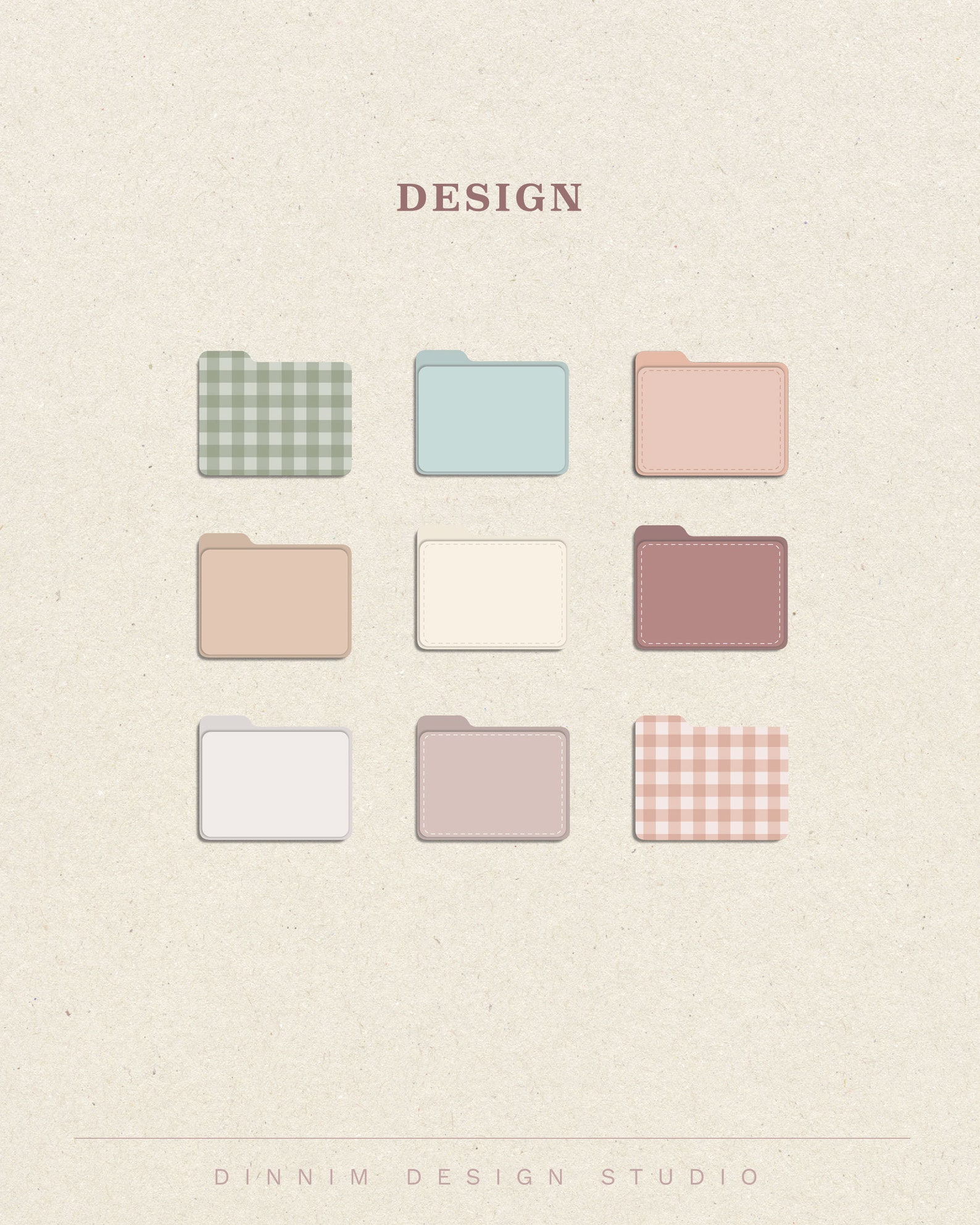 Neutral Color Desktop Icons, Cozy Beige Aesthetic Png, MacBook Folder ...