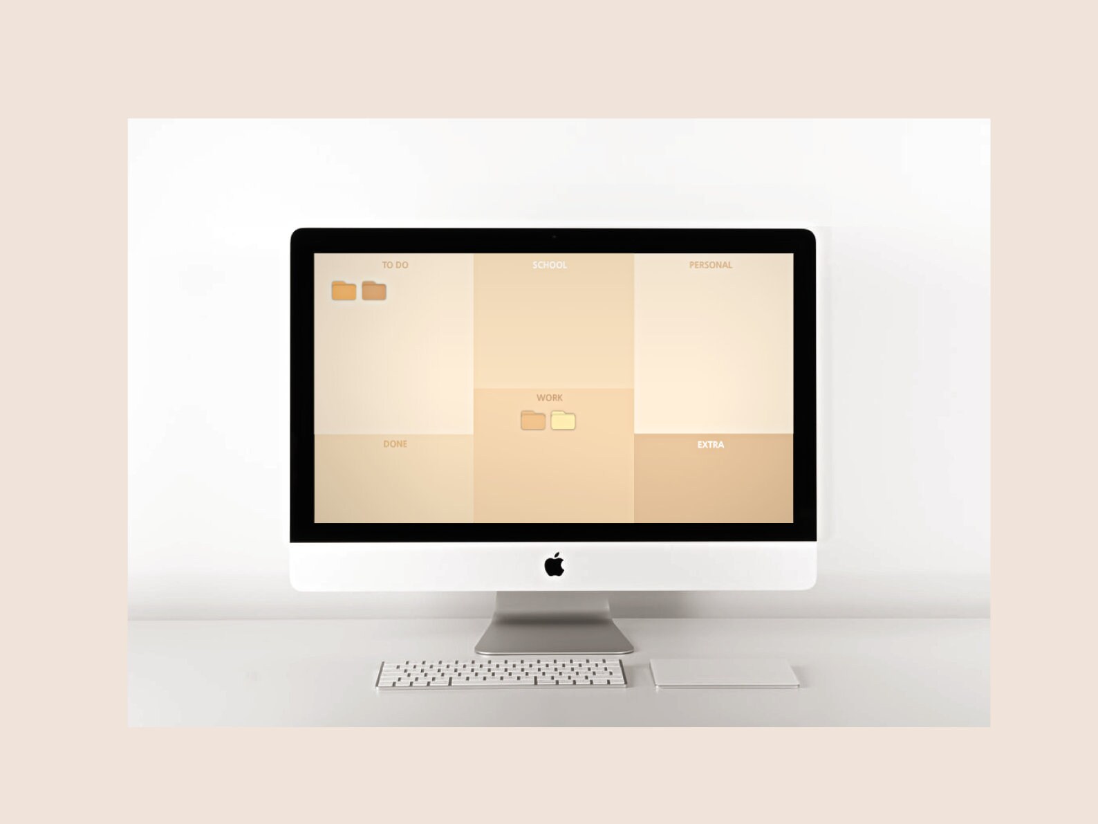 Pastel colors Desktop Organizer Desktop Wallpaper Digital | Etsy