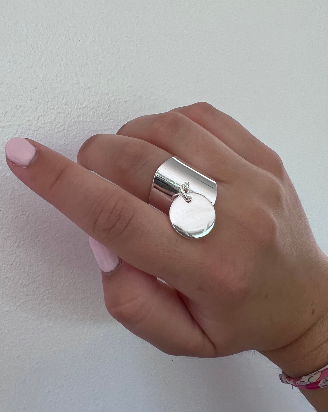 Bague large à breloque - Etsy France