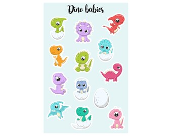 Dinosaur Egg Sticker | Etsy