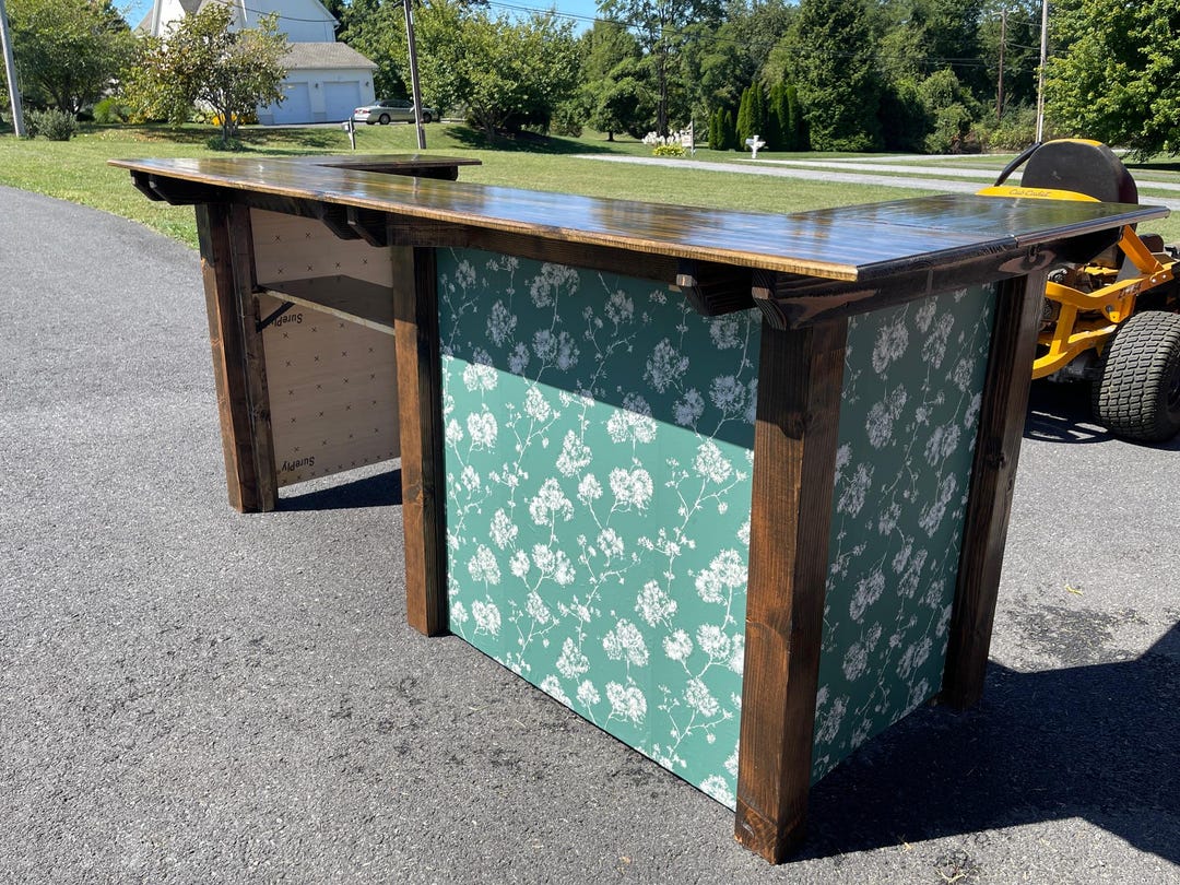 DIY Wrap Around Bar Plans - Build Your Own Stylish Bar - 8ft Wide! - Etsy