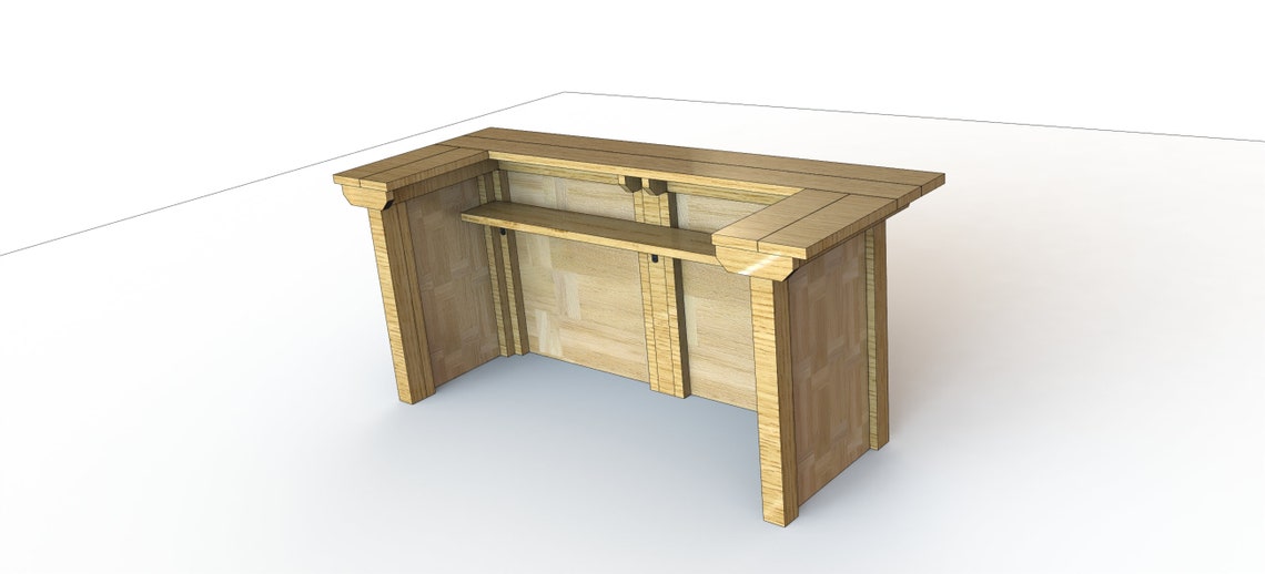 DIY Wrap Around Bar Plans Build Your Own Stylish Bar 8ft Wide - Etsy