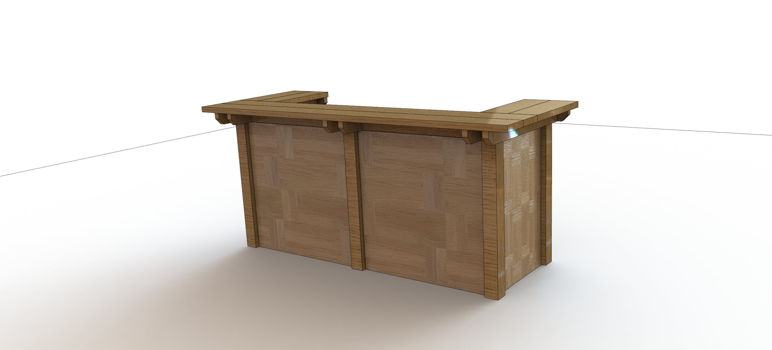 DIY Wrap Around Bar Plans Build Your Own Stylish Bar 8ft Wide - Etsy