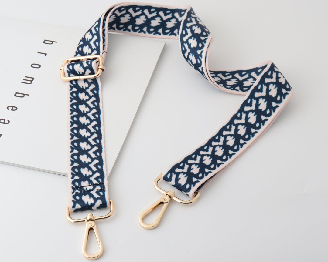 3.8cm Width Adjustable Green White Bag Strap, Crossbody Bag Strap ...