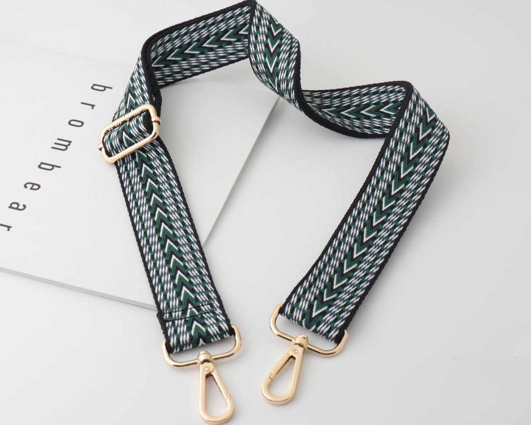 3.8cm Width Adjustable Embroidery Webbing Shoulder Purse Strap,canvas ...