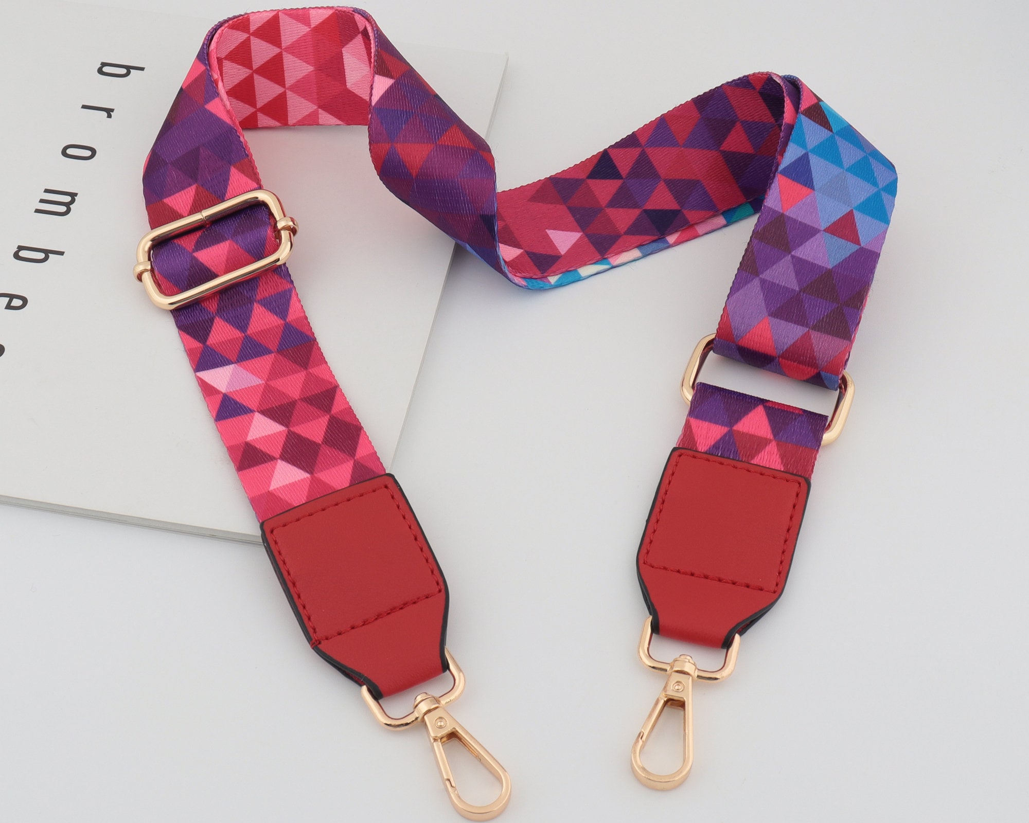 3.8cm Width Adjustable Black Red Bag Strap Crossbody Bag - Etsy