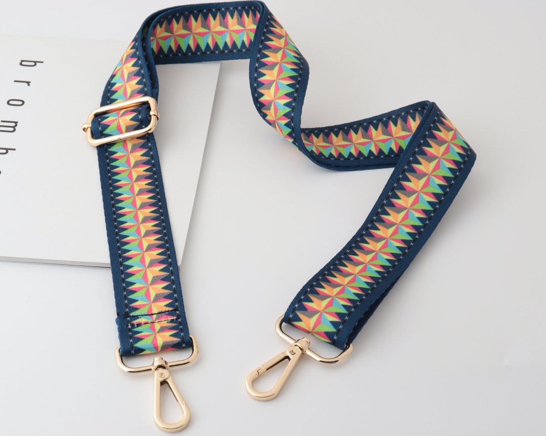 3.8cm Width Adjustable Blue Bag Strap, Crossbody Bag Strap，canvas Sling ...