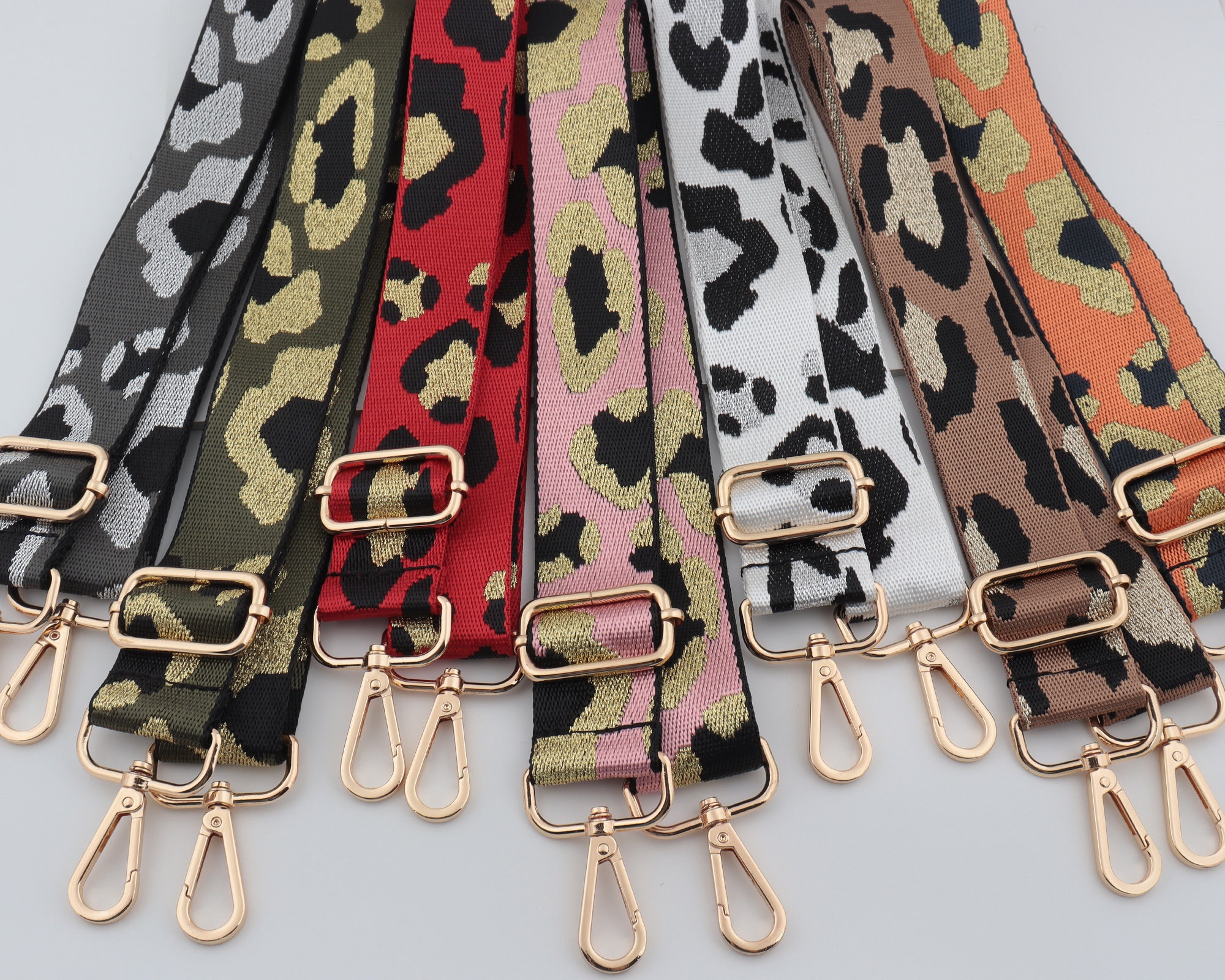 3.8cm Width Adjustable Shoulder Strap / Leopard Print Shoulder Strap ...