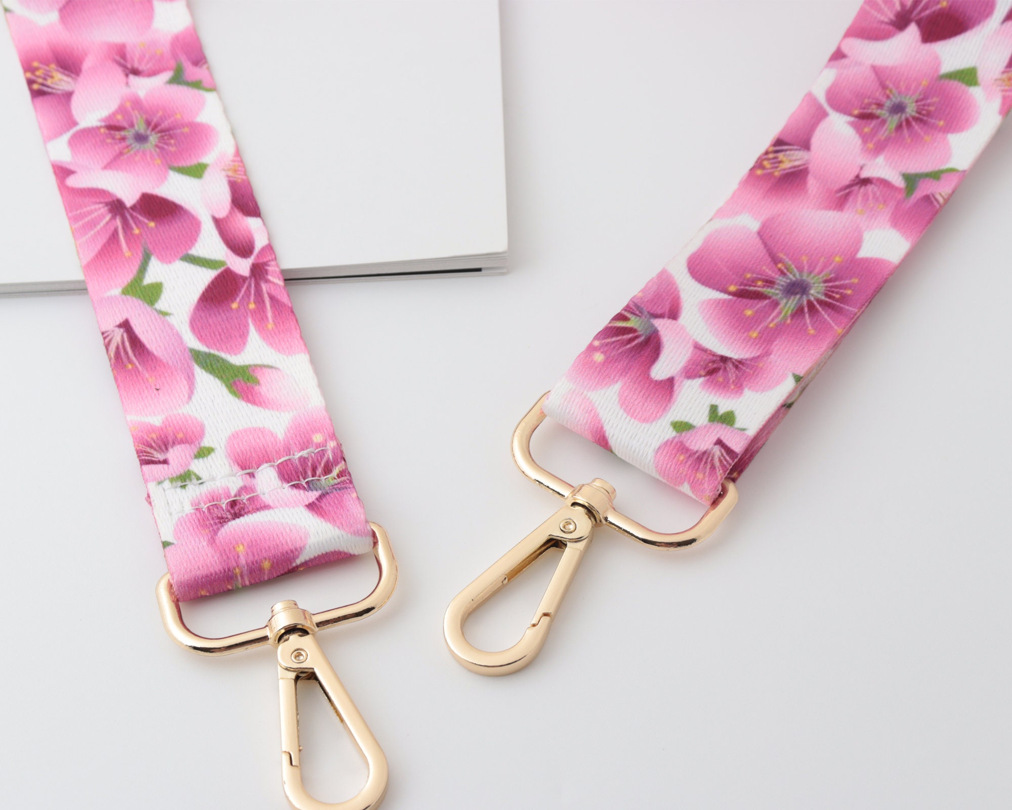 3.8cm Width Adjustable Pink Bag Strap, Crossbody Bag Strapcanvas Sling ...