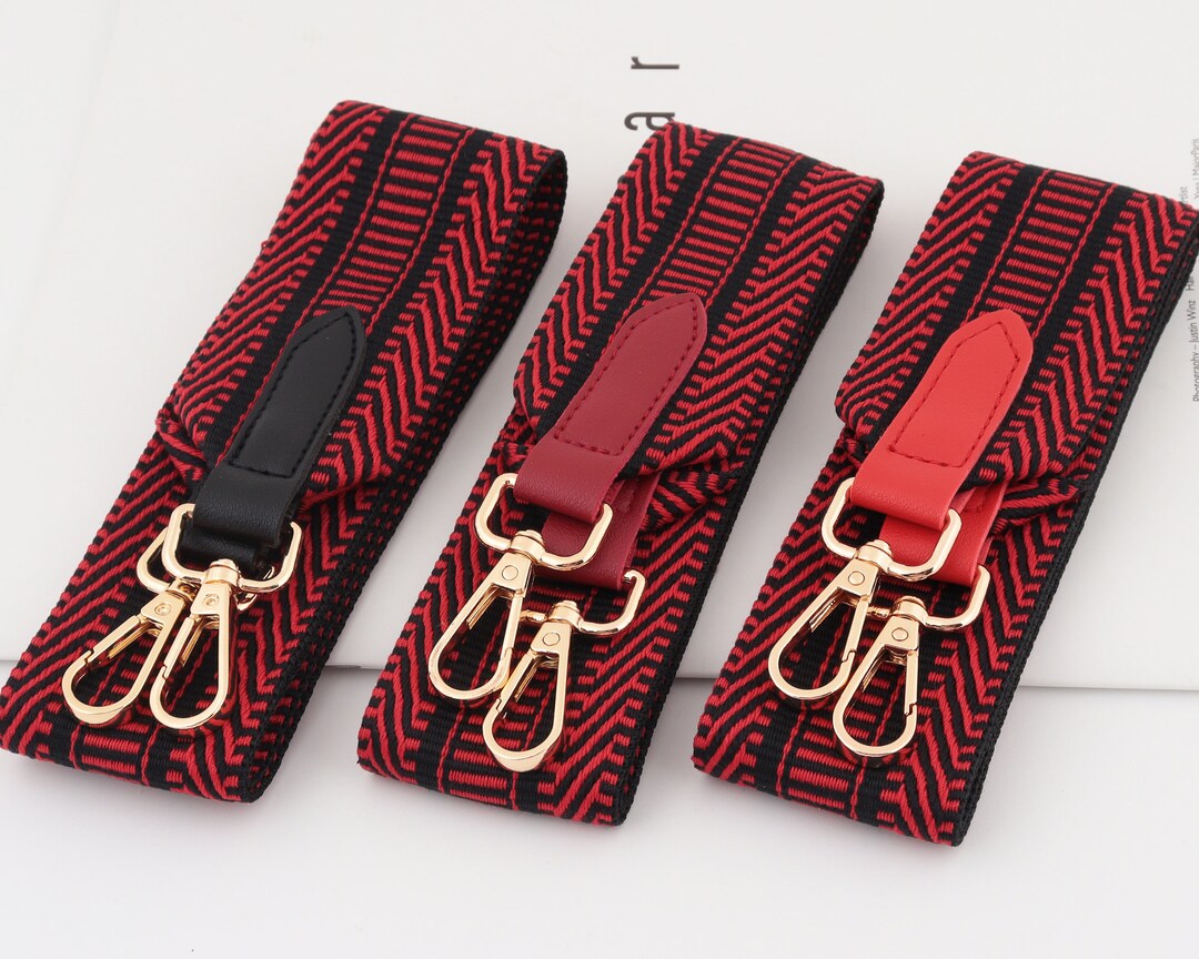 5 Cm Width Adjustable Striped Bag Strap,canvas Bag Strap, Cross Body ...