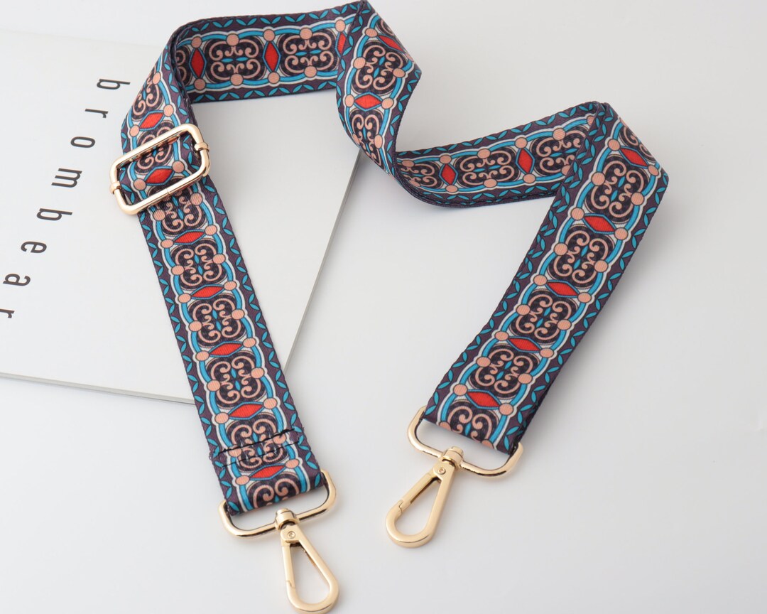 3.8cm Width Adjustable Blue Bag Strap, Crossbody Bag Strap，canvas Sling ...