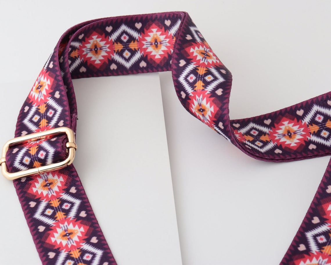 3.8cm Width Adjustable Purple Bag Strap, Crossbody Bag Strap，canvas ...