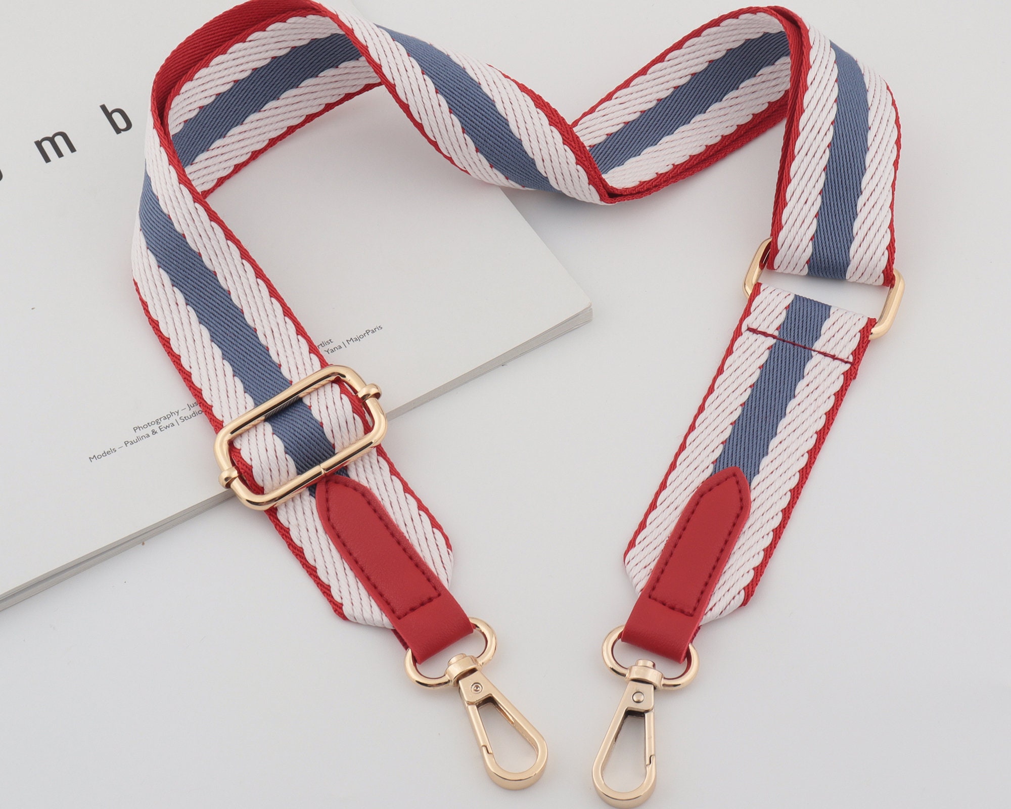 3.8cm Width Adjustable Striped Bag Strap,canvas Bag Strap, Crossbody ...